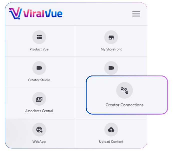 Creator Connections Shortcut – Viral Vue